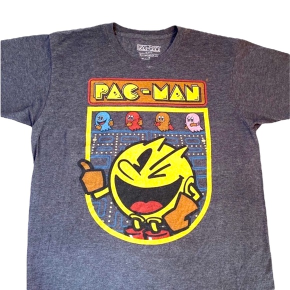 Vintage | Shirts | Vintage Pac Man Retro Official Pacman Tshirt Vintage ...